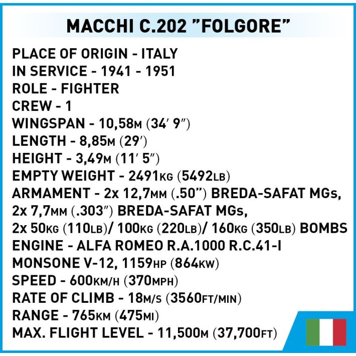 Macchi C.202 "Folgore" (COBI-5760) \ Aircraft \ Cobi.eu